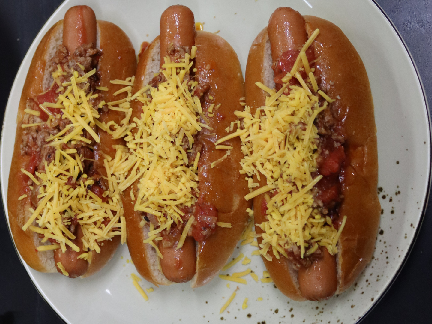 Recette du hot-dog au chili et au fromage avec de la viande hachée